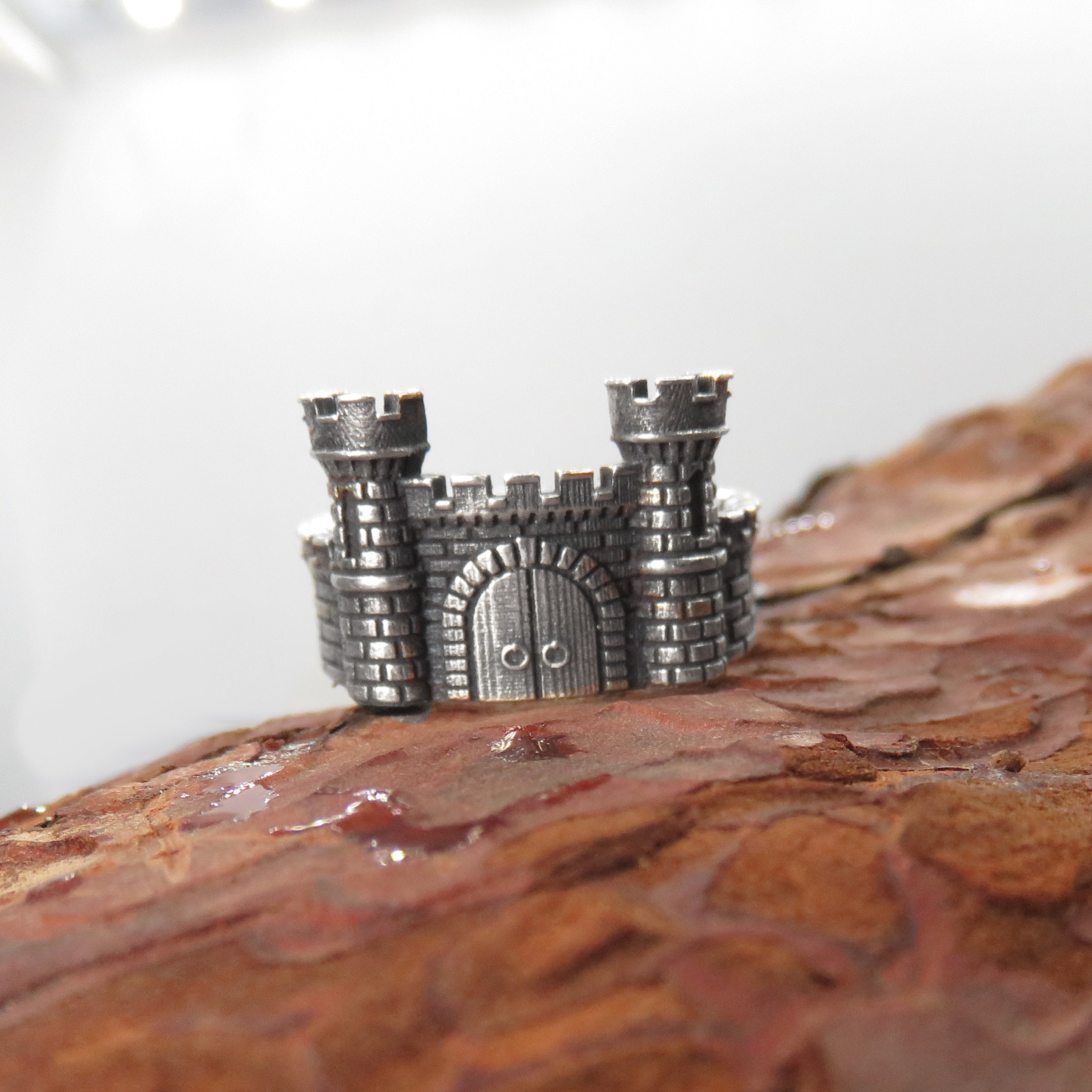 Sterling Silver Fantasy Castle Ring Fairy Tale Medieval | Etsy