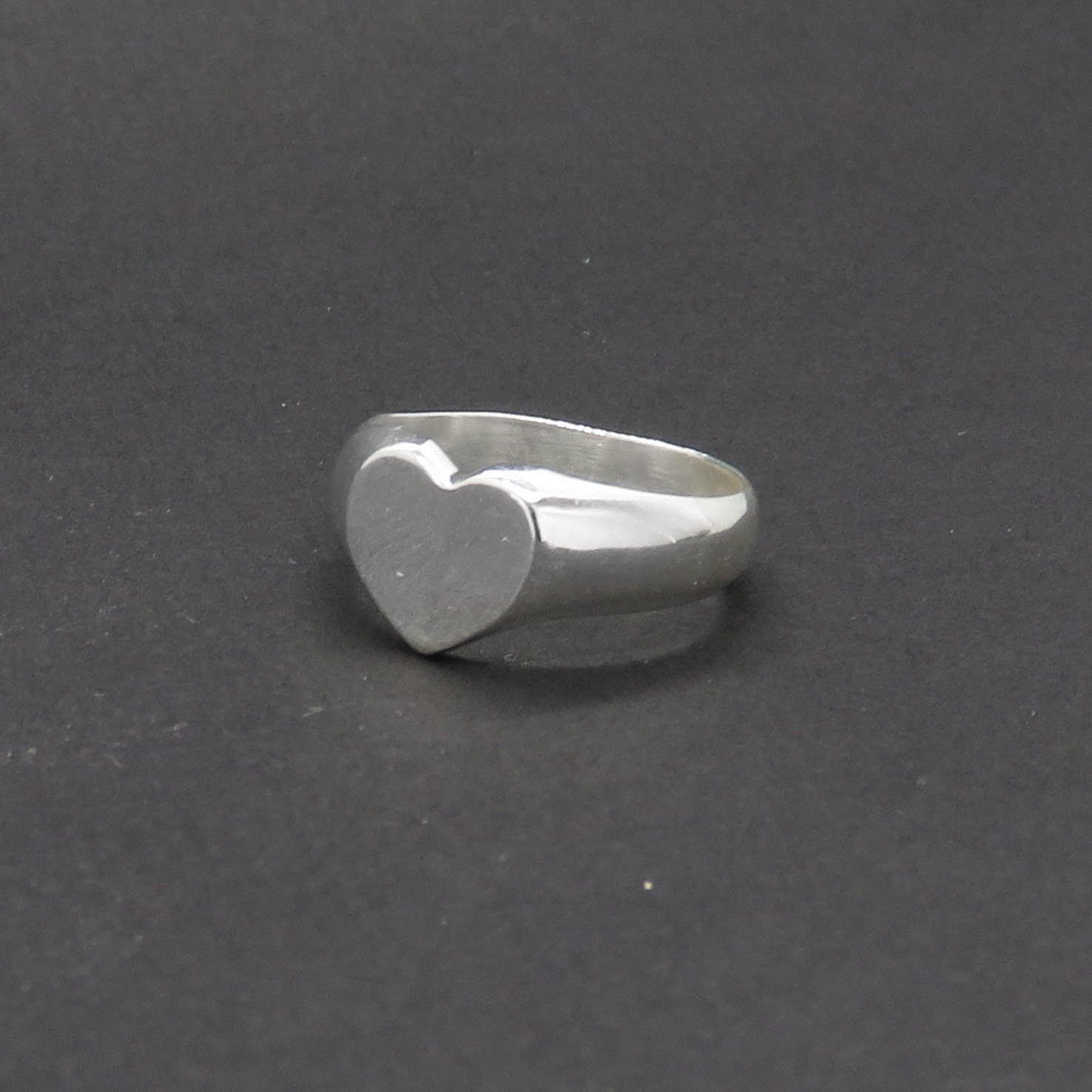 Heart Signet Ring Heart Ring Love Ring Promise Ring | Etsy
