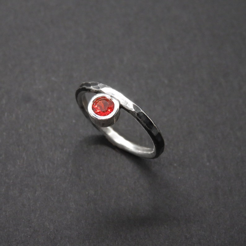 Raven Ring With Fire Opal Companion Mythical Crow Ring for | Etsy