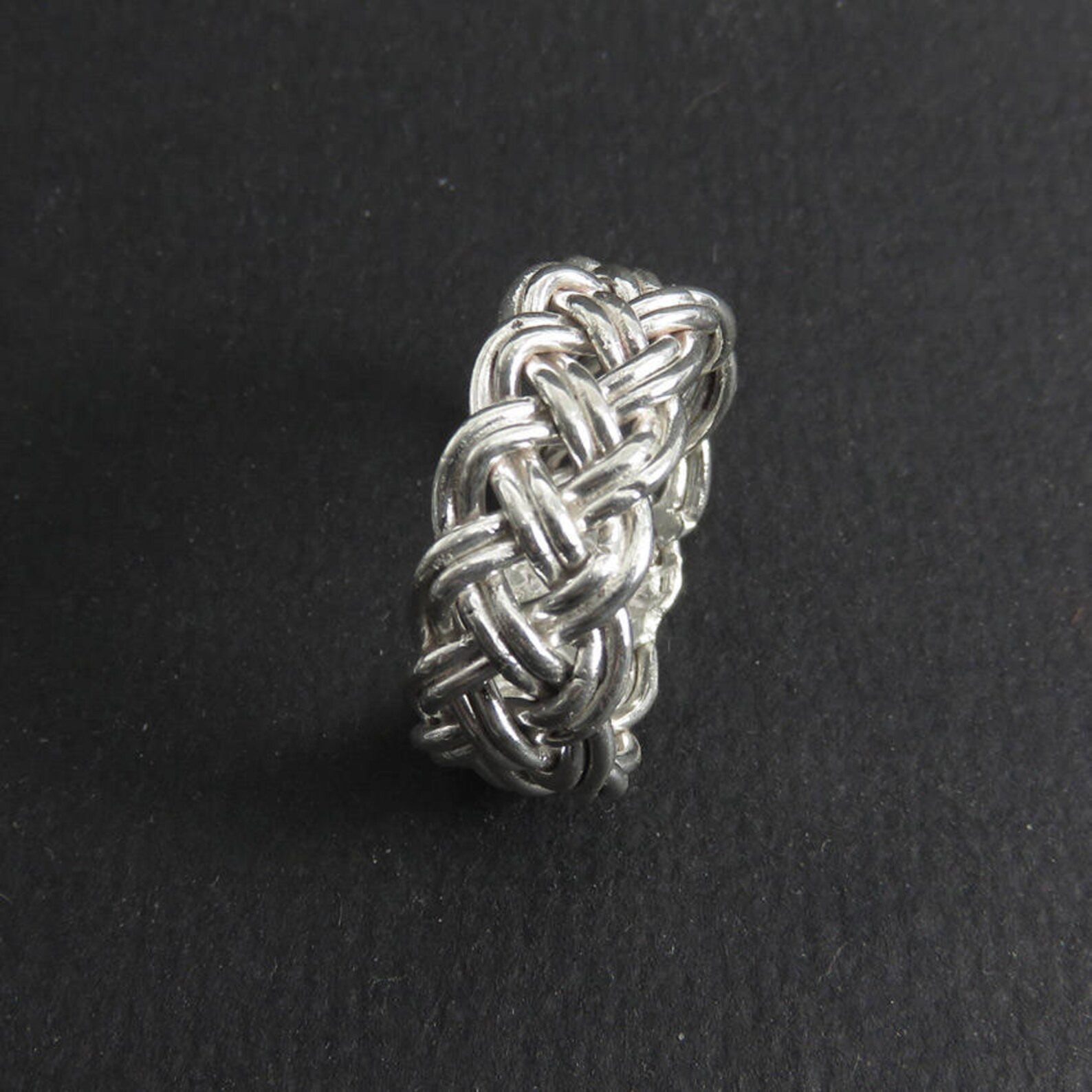 Celtic Wedding Band Braided Silver Ring - Celtic Knot Ring - Celtic ...