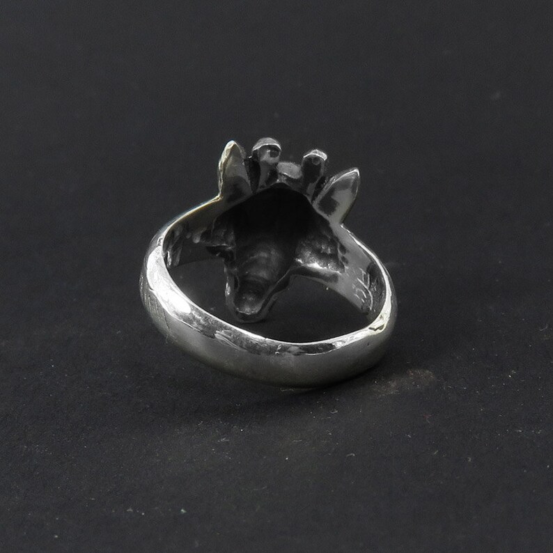 Giraffe Ring in Sterling Silver - Animal Ring - Totem Ring - Animal ...