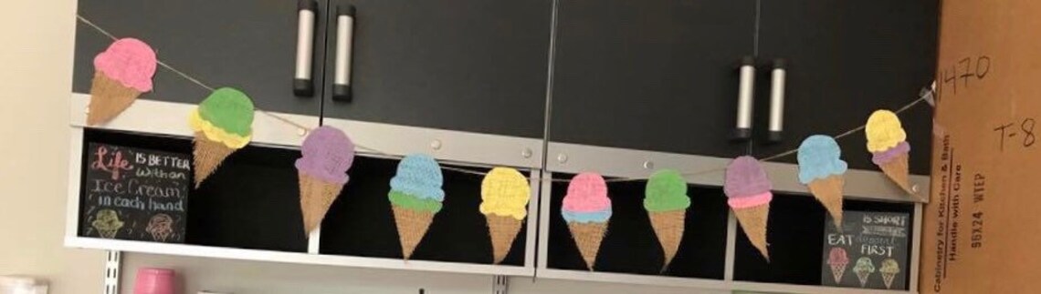 Ice Cream Party Banner - Etsy