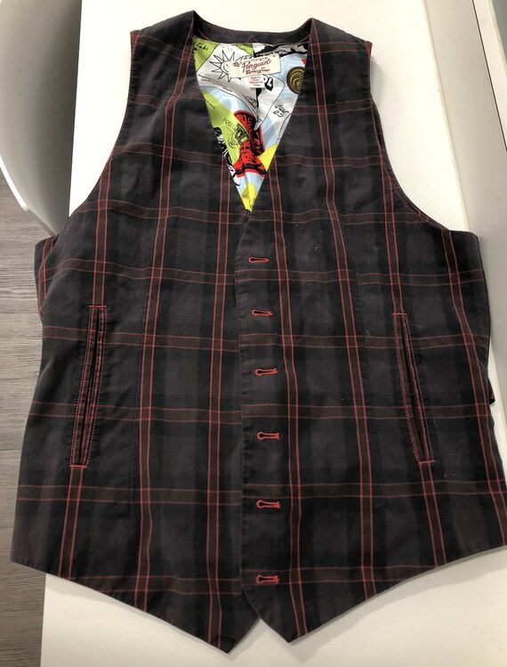 Munsingwear Vintage Penguin Vest Brown With Red Stripe - Etsy UK