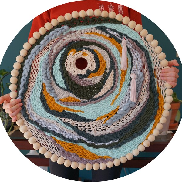 Round Woven Wall Hanging - Etsy