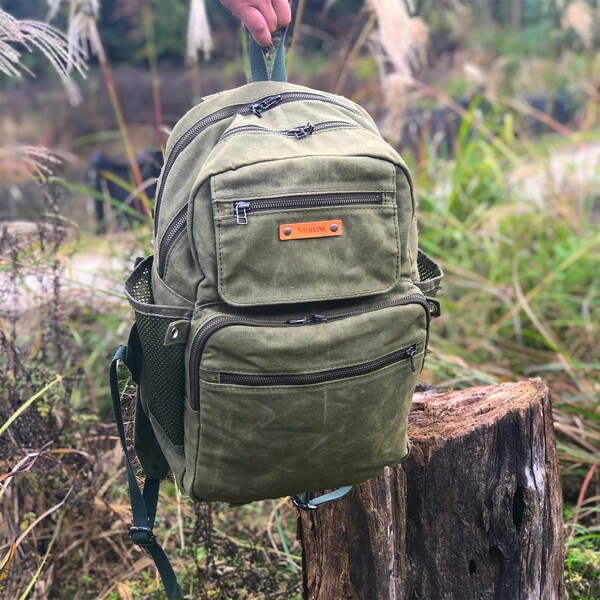 Canvas Rucksack - Etsy