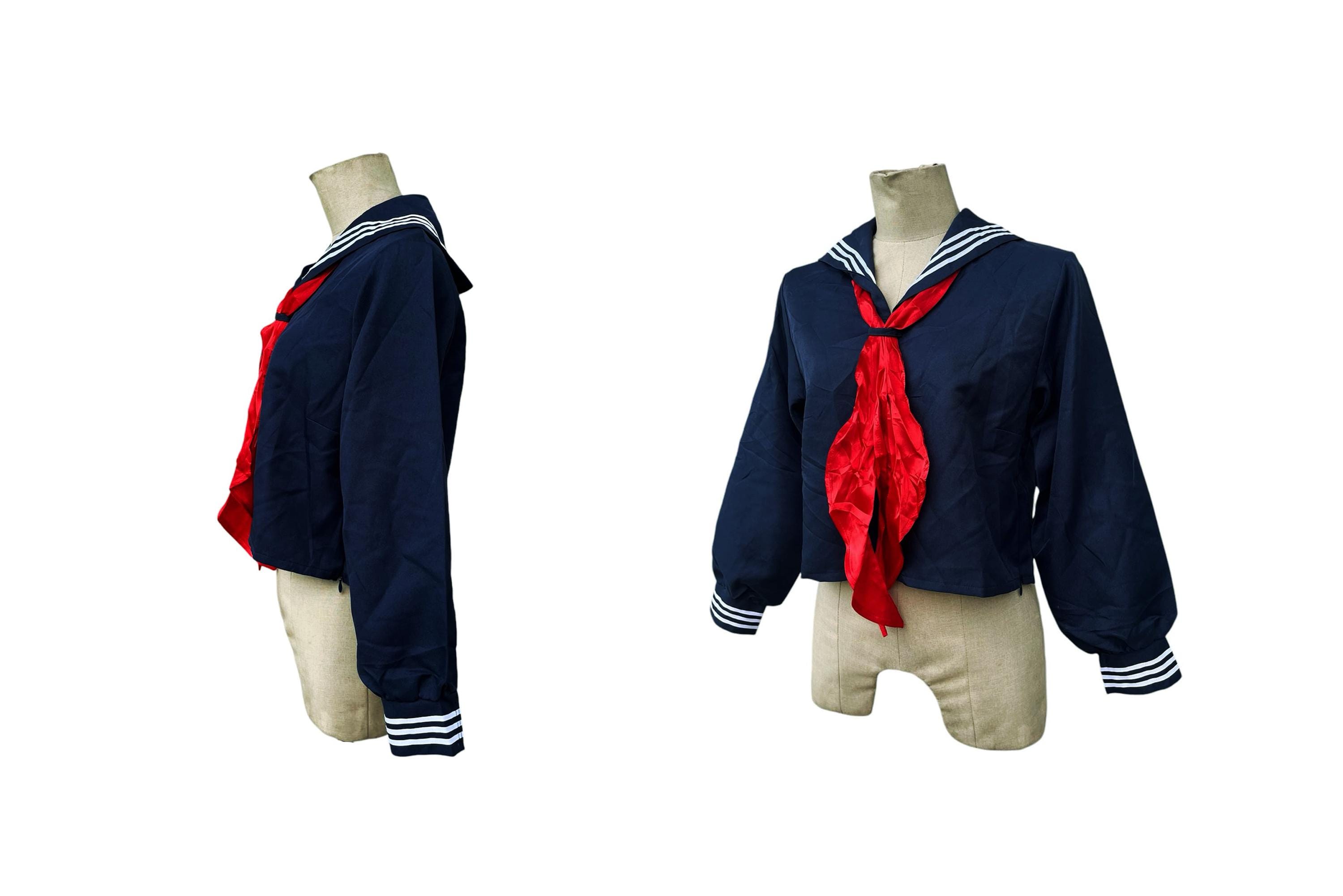 90s Japanese Sailor Uniform Top: Navy Cosplay Costume (S-M) - Etsy
