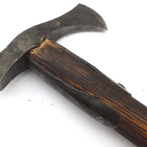Fn_02a - Hammer Poll TOMAHAWK With Burned and Oiled Oak Wood Handle - Etsy