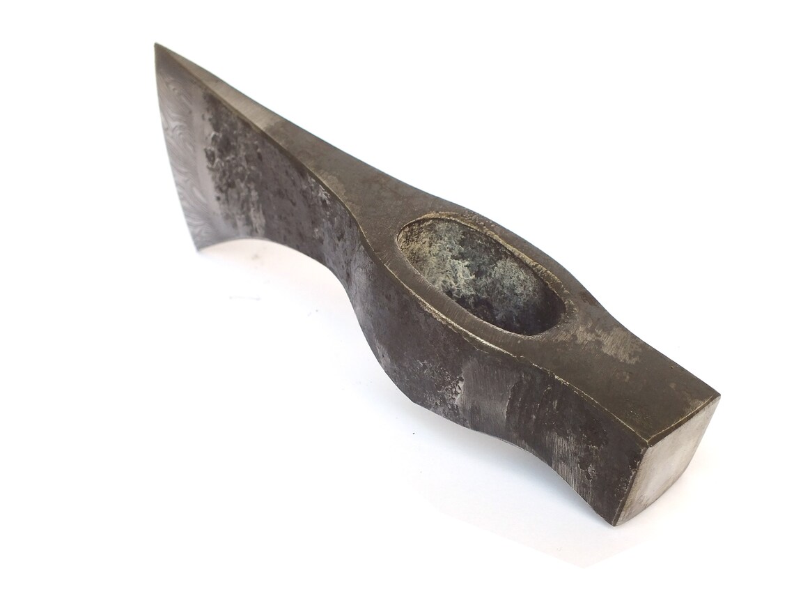 F_01b Hammer Poll TOMAHAWK With Damascus Steel Cutting Edge - Etsy