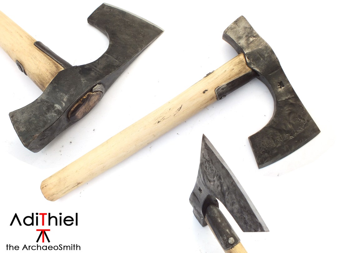 Bn_01a - Bearded Hammer Poll AXE With Bunch-berry Wood Handle - Etsy
