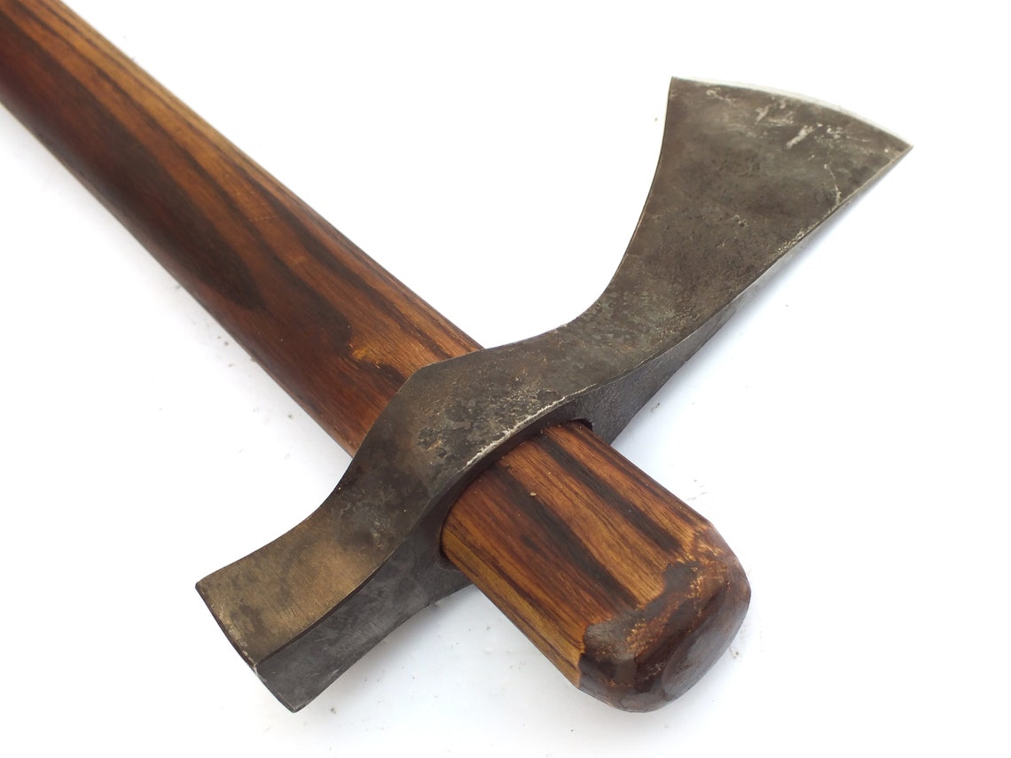 Fn_06a Hammer Poll TOMAHAWK With Hand Carved Acacia Wood | Etsy