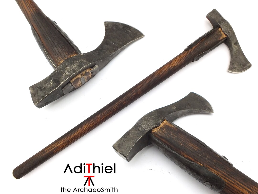 Fn_02a - Hammer Poll TOMAHAWK With Burned and Oiled Oak Wood Handle - Etsy