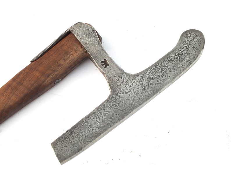Bn_06c Small Damascus Steel Viking Broad AXE Kitchen AXE or | Etsy