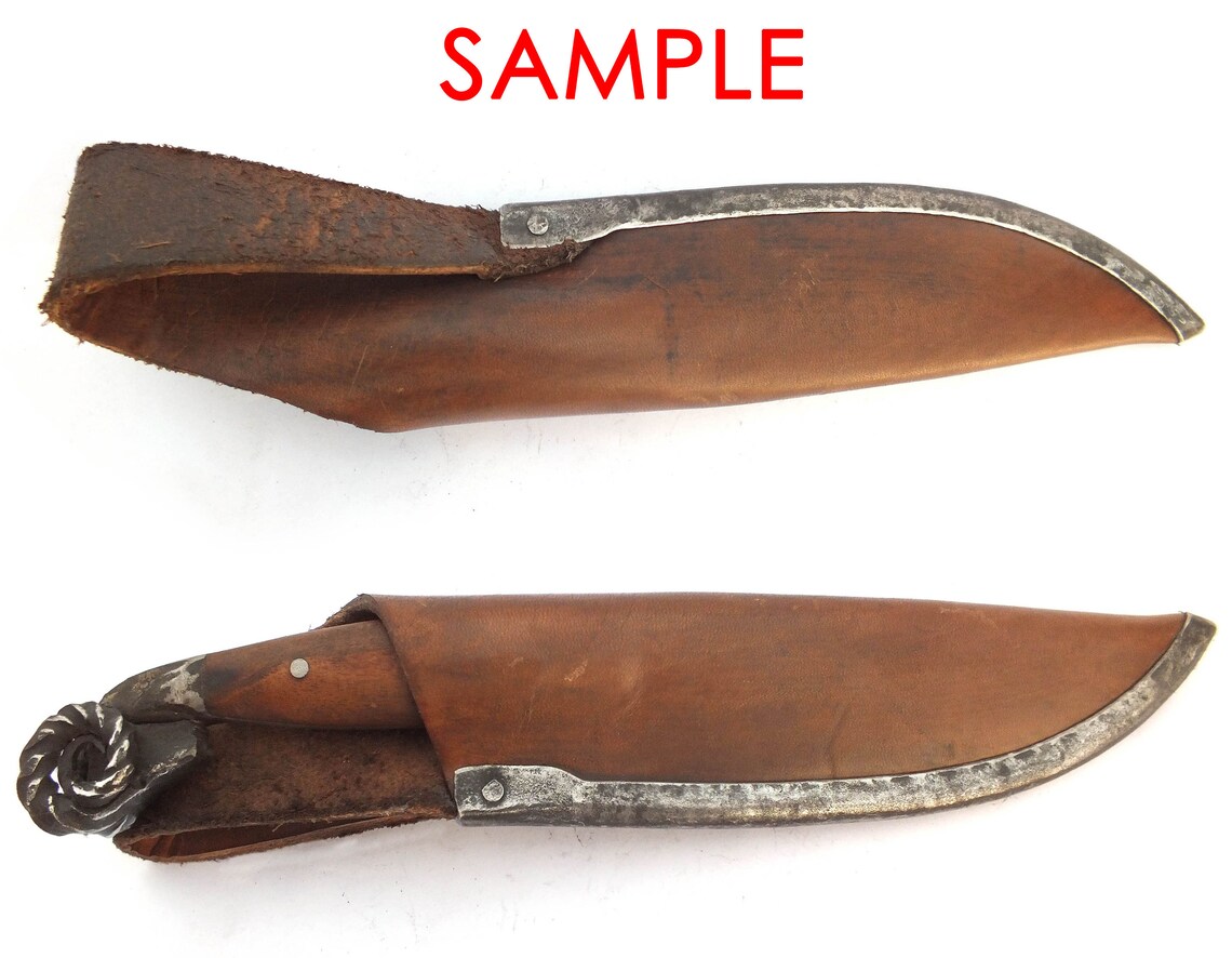 Kf_04b Damascus Steel Ram Head Hunting KNIFE With Wood - Etsy