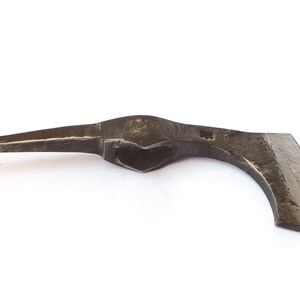 F_04b - Bearded Spiked TOMAHAWK With Damascus Steel Cutting Edge - Etsy