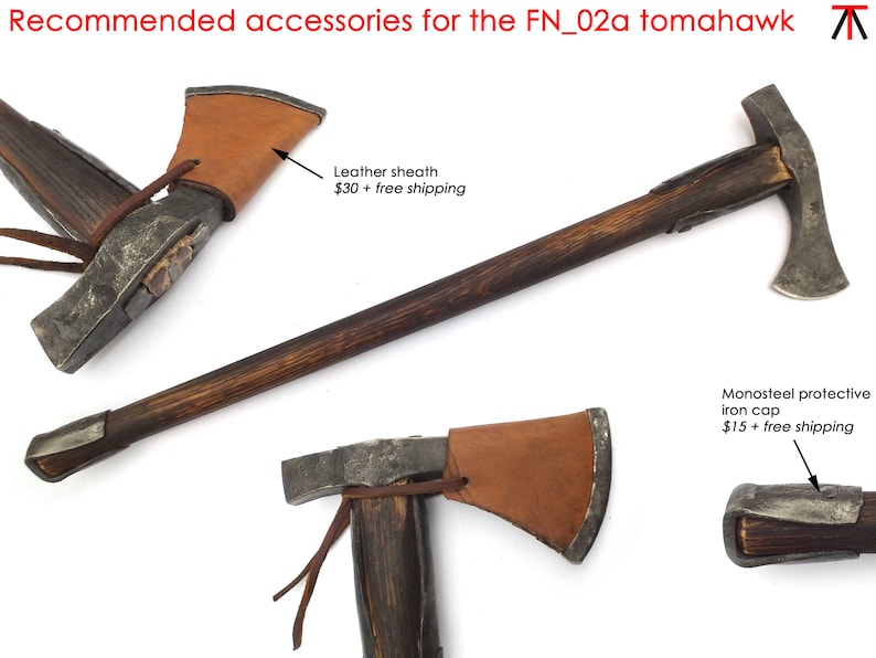 Fn_02a Hammer Poll TOMAHAWK With Burned and Oiled Oak Wood - Etsy