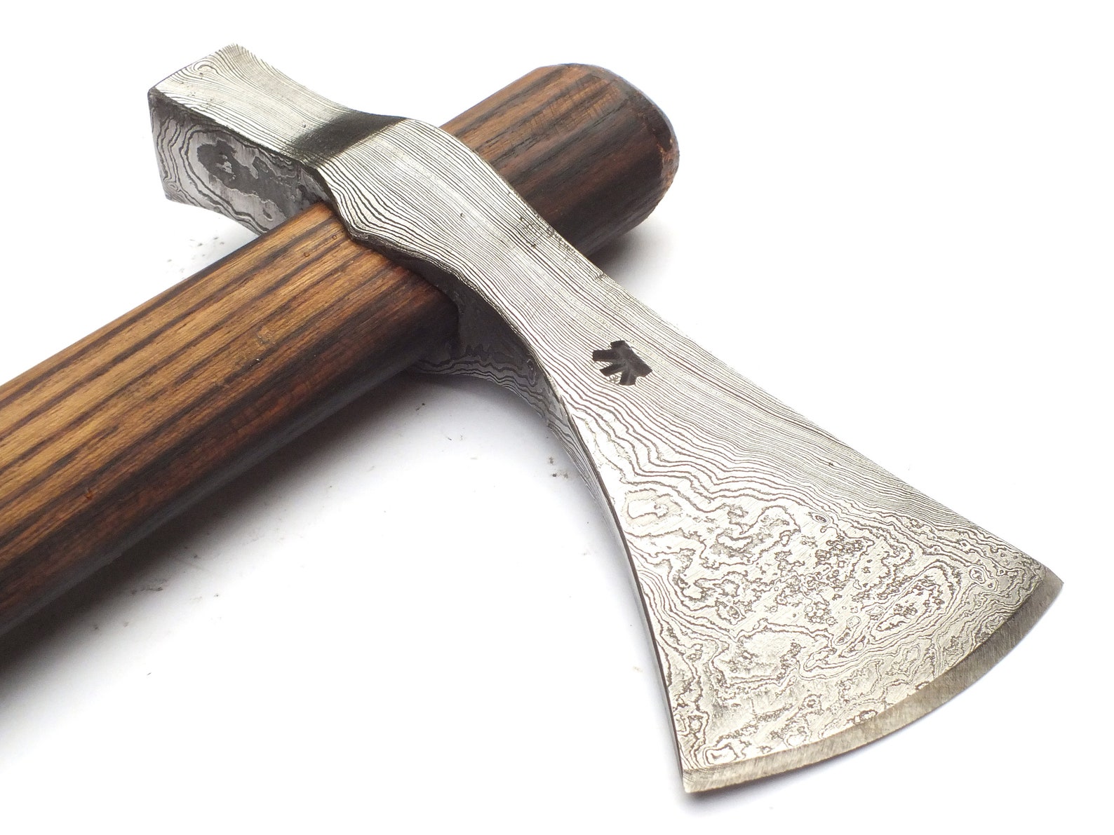 Fn_06c Damascus Steel Hammer Poll TOMAHAWK With Hand Carved | Etsy