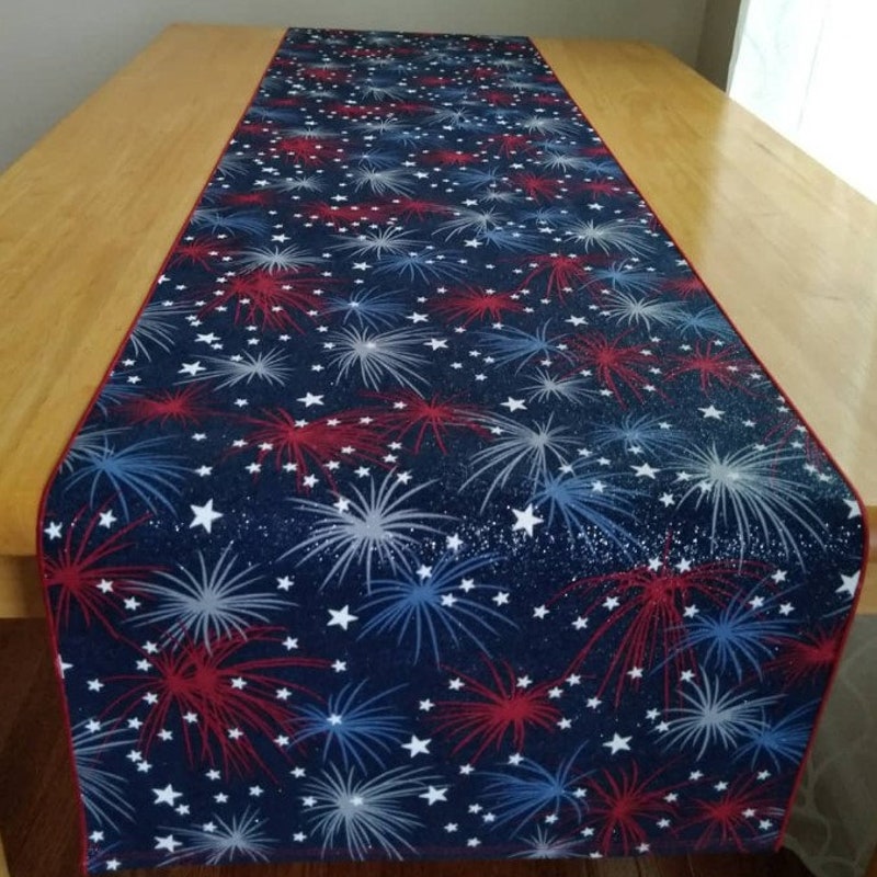 Patriotic Table Runner - Etsy