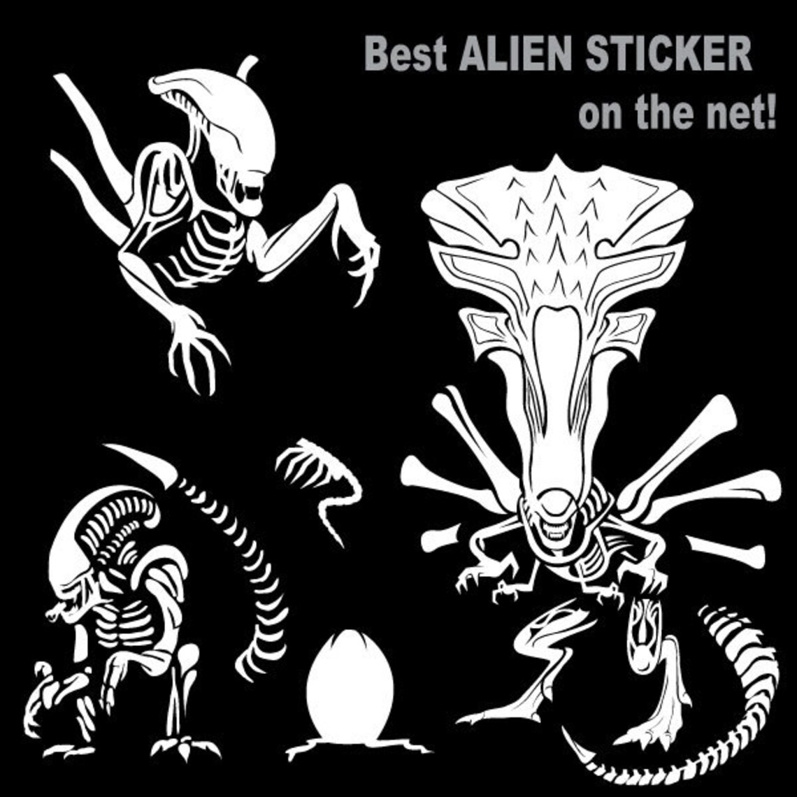 Alien Family Car Sticker Xenomorph Decal | Etsy