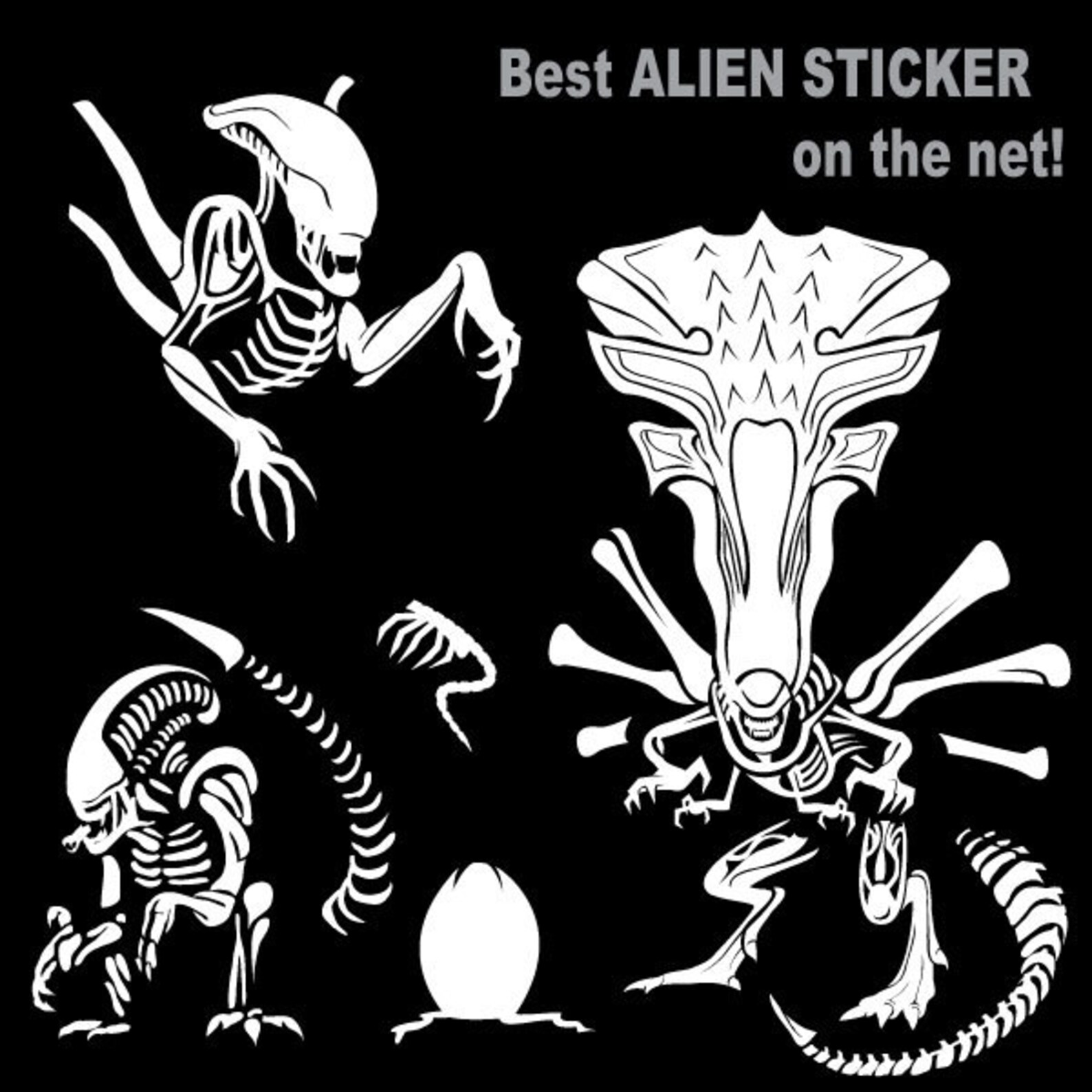 Alien Family Car Sticker Xenomorph Decal | Etsy