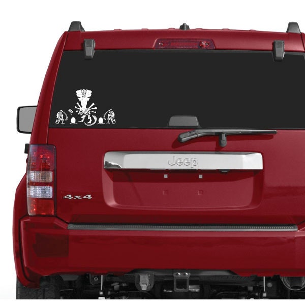 Alien Family Car Sticker xenomorph decal | Etsy