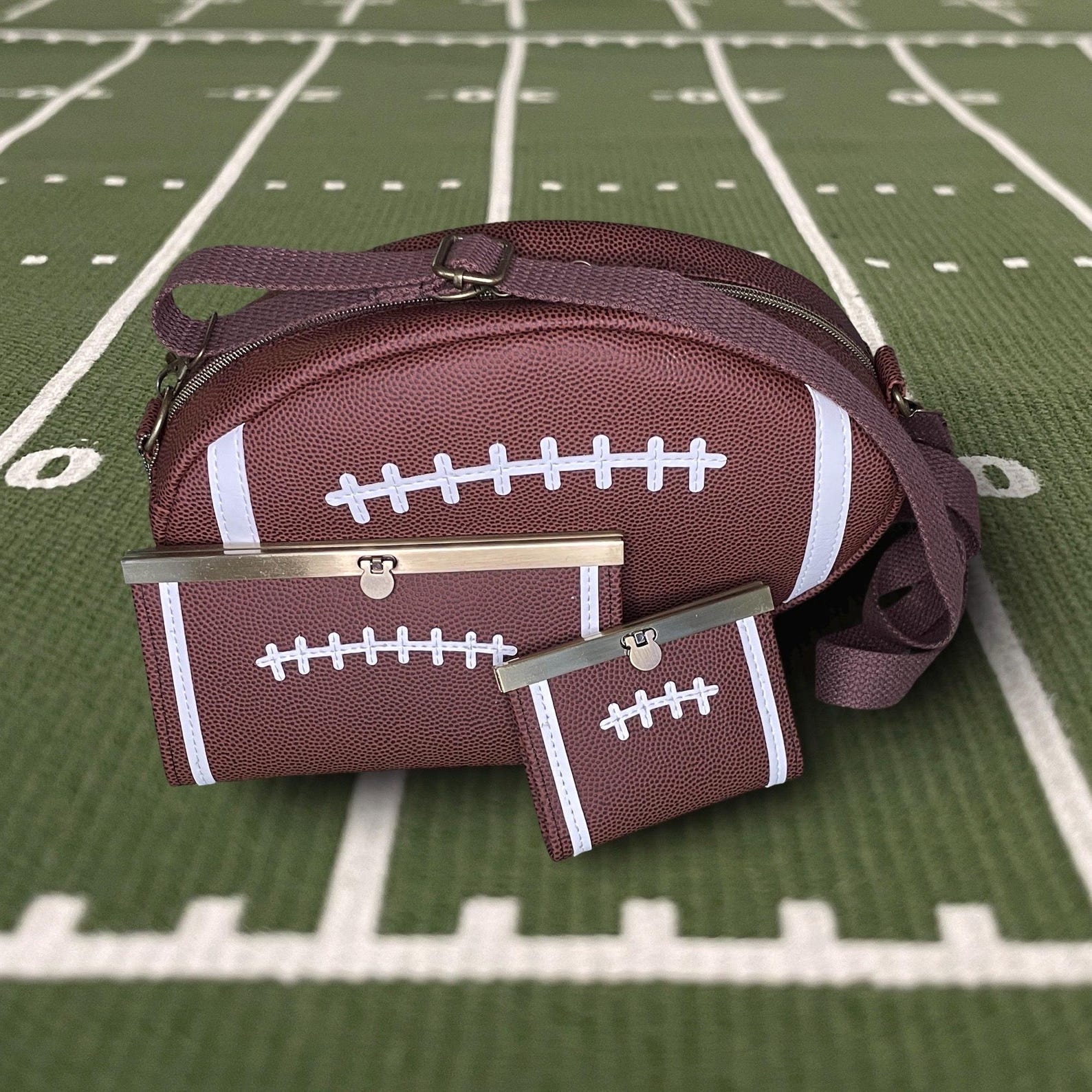 Football Crossbody Purse, Top Handle Bag - Etsy
