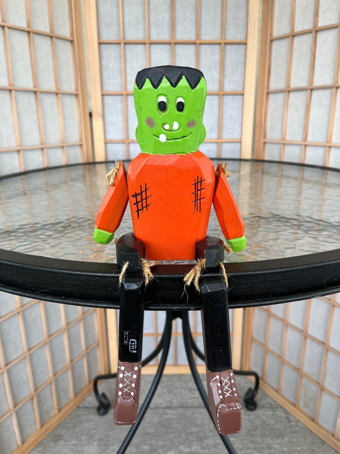 Halloween Frankenstein Wooden Shelf Sitter - Etsy