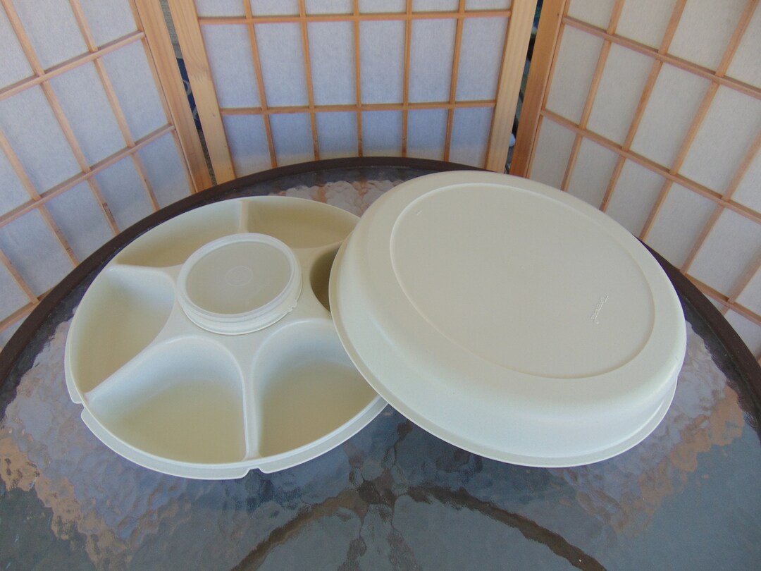 Tupperware Divided Platter With Lid - Etsy
