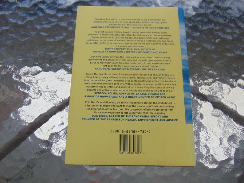 Canaries on the Rim Living Downwind in the West by Chip Ward - Etsy