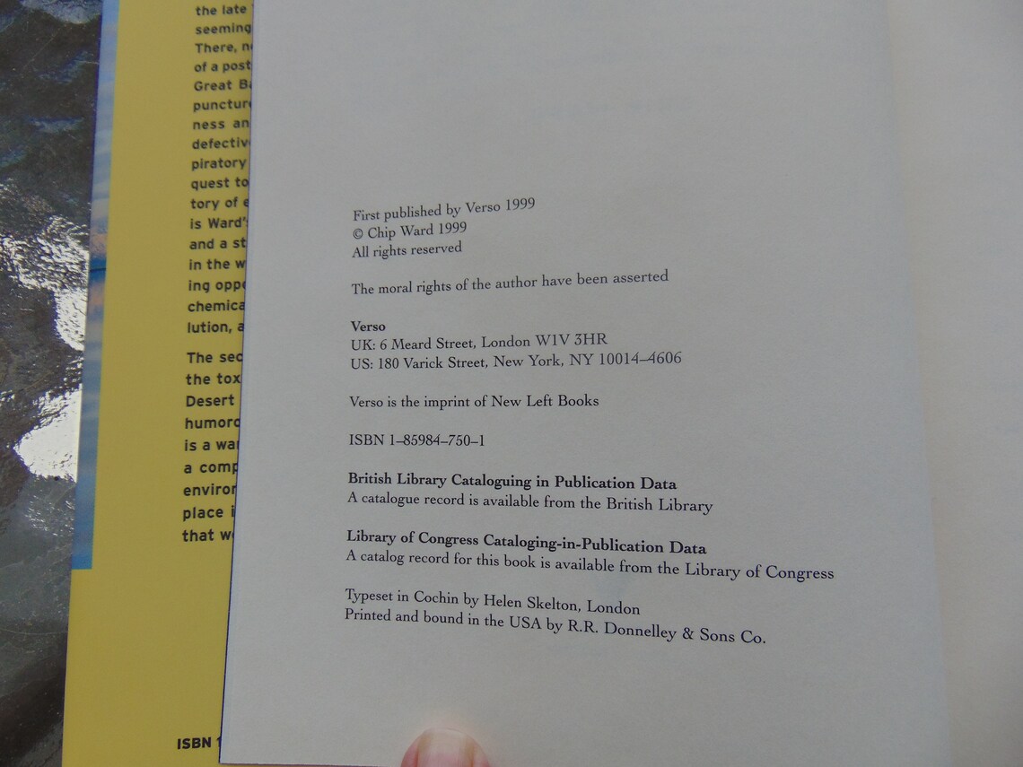 Canaries on the Rim Living Downwind in the West by Chip Ward - Etsy