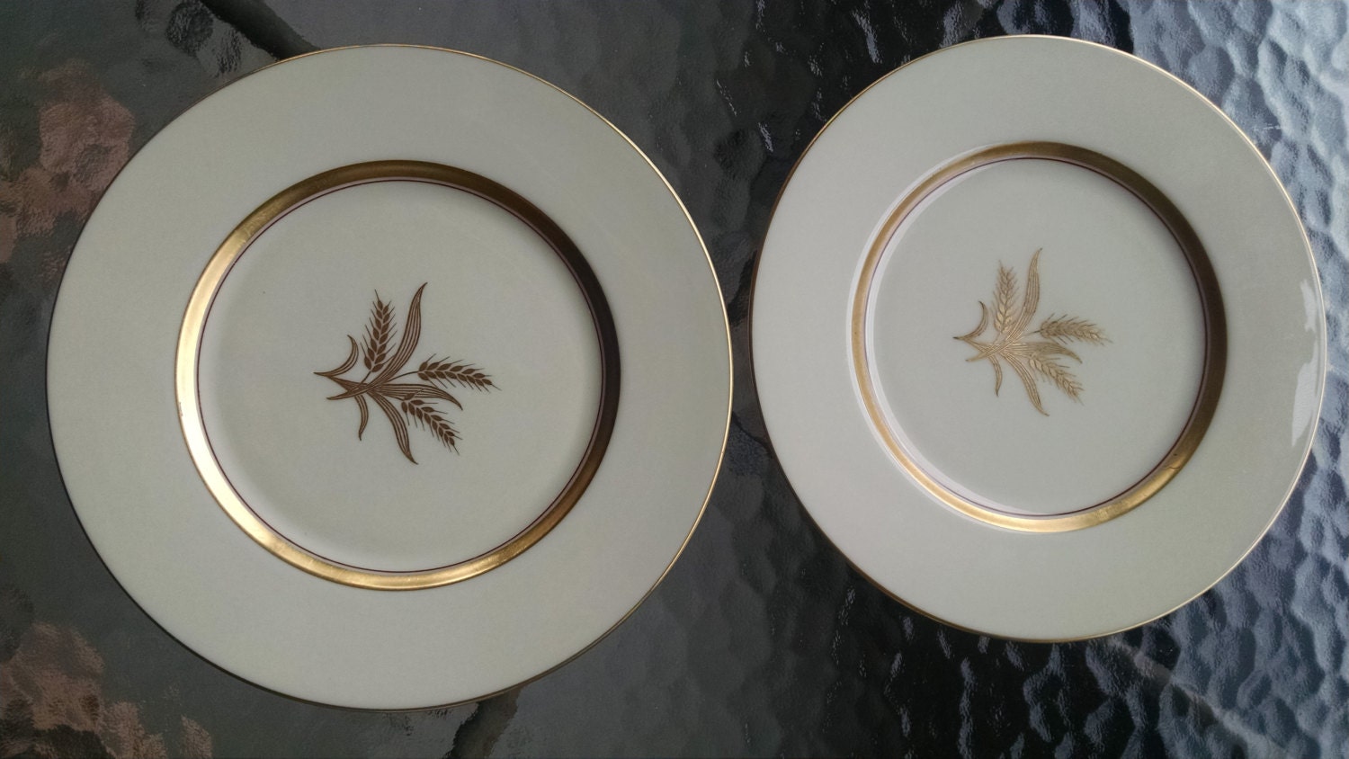 Lenox Wheat China Set of Two Bread and Butter or Dessert Plates - Etsy