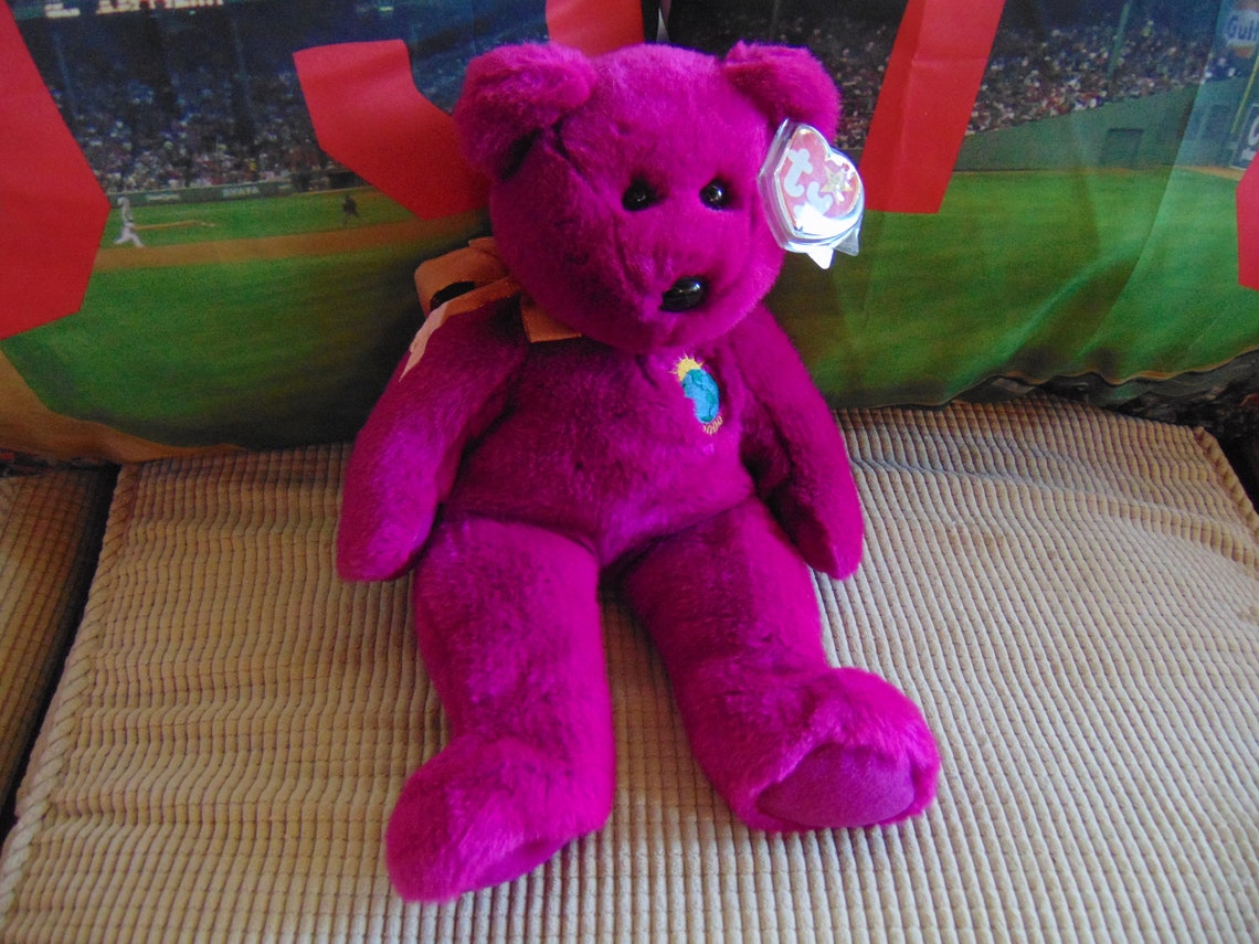 Millennium Bear Rare Full Size Original Beanie Buddy From Ty - Etsy