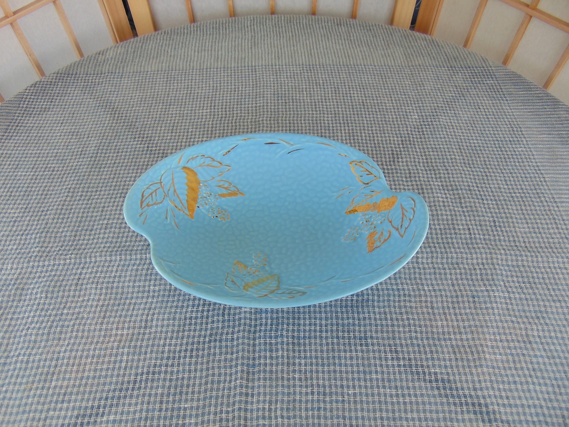 Wade Golden Turquoise Bramble Ware Dish Made in England - Etsy