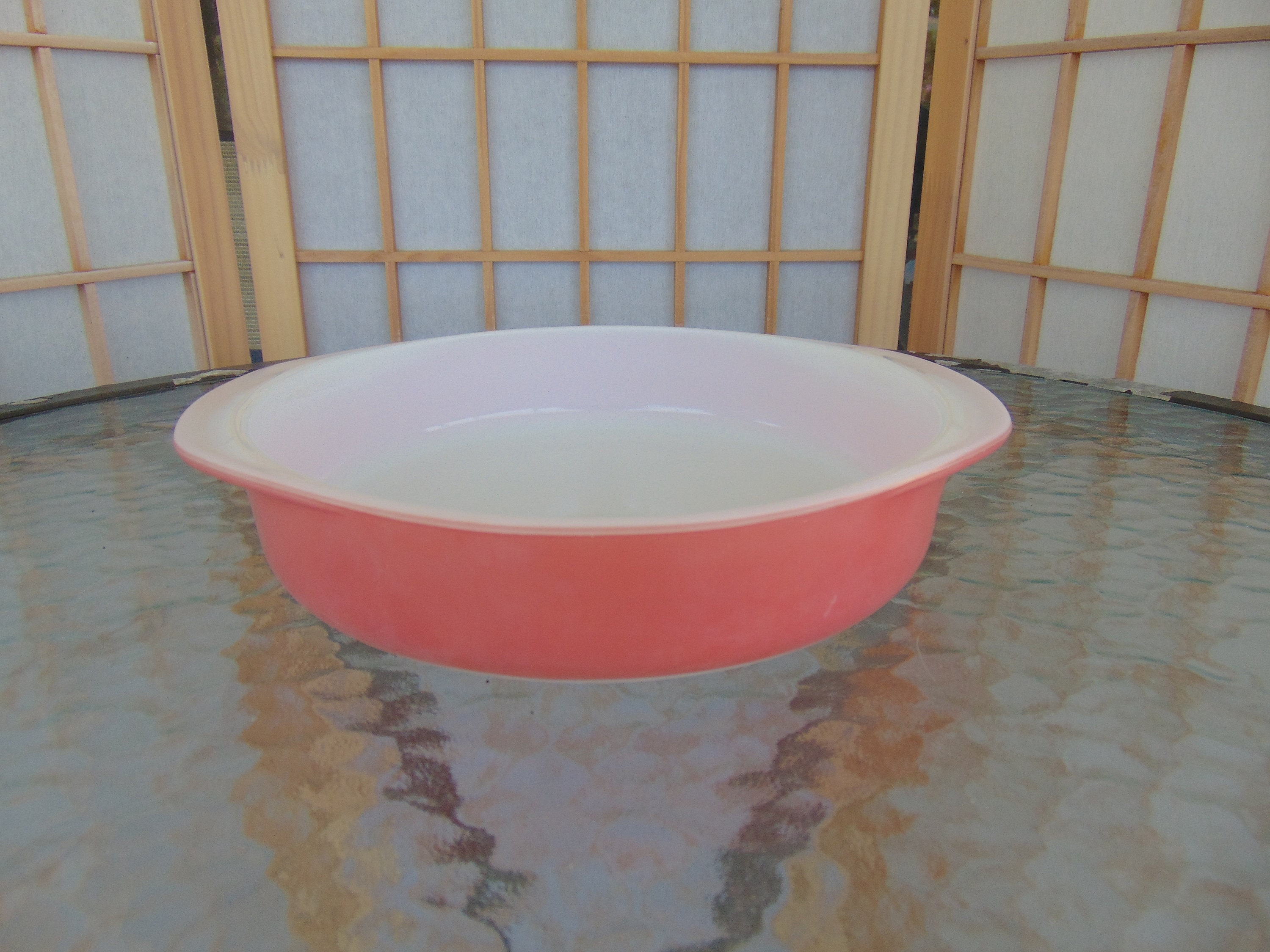 Pyrex Flamingo Pink Eight Inch Cake Pan Number 221 - Etsy