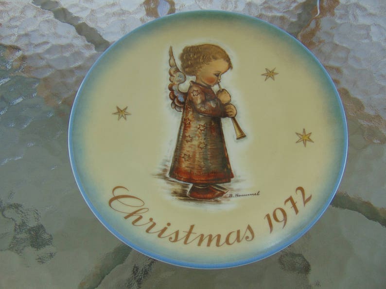 B Hummel Angel Christmas Plates 1971 and 1972 | Etsy