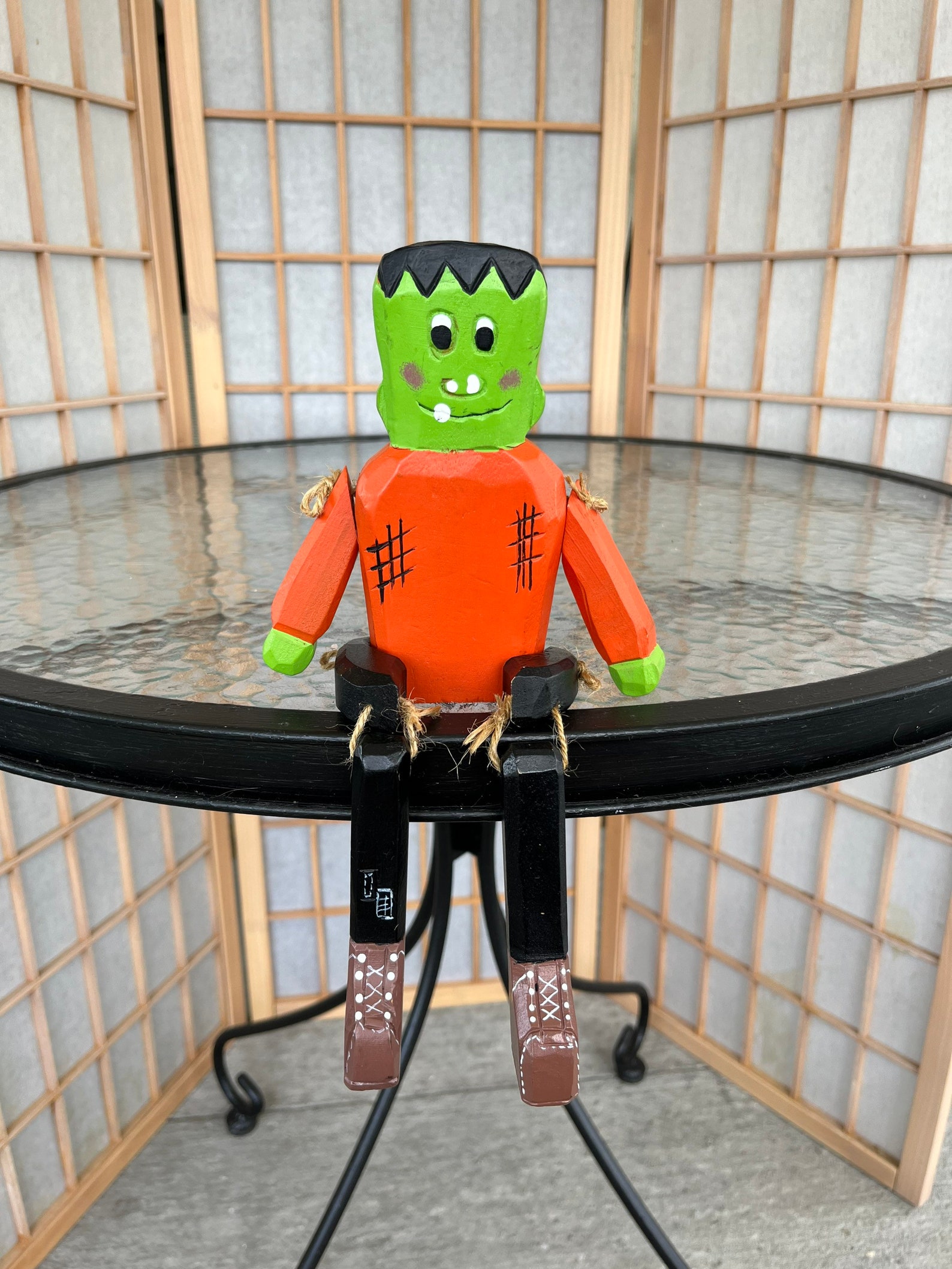 Halloween Frankenstein Wooden Shelf Sitter - Etsy
