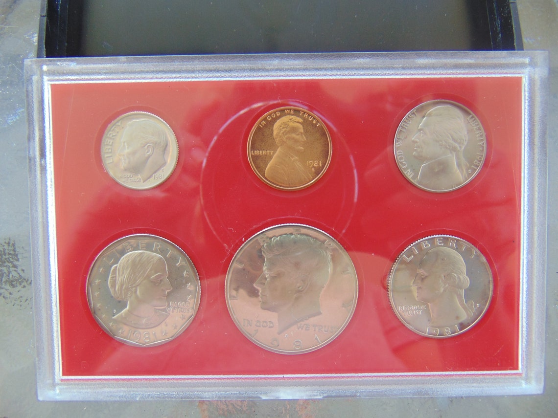 US Proof Set 1981 to 1989 Original Government Packaging - Etsy