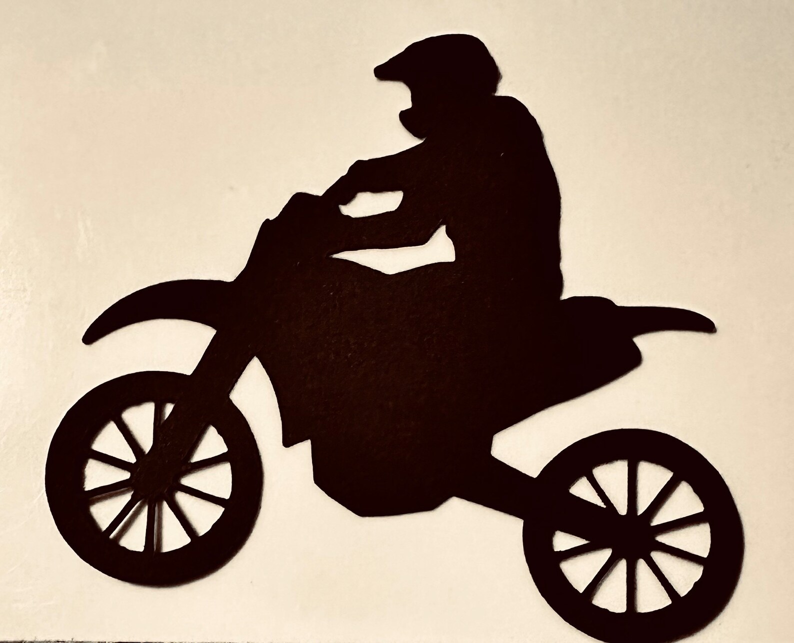Dirt Bike Paper Cut Out Shape for Scrapbooking Pages, Die Cut Dirt Bike ...
