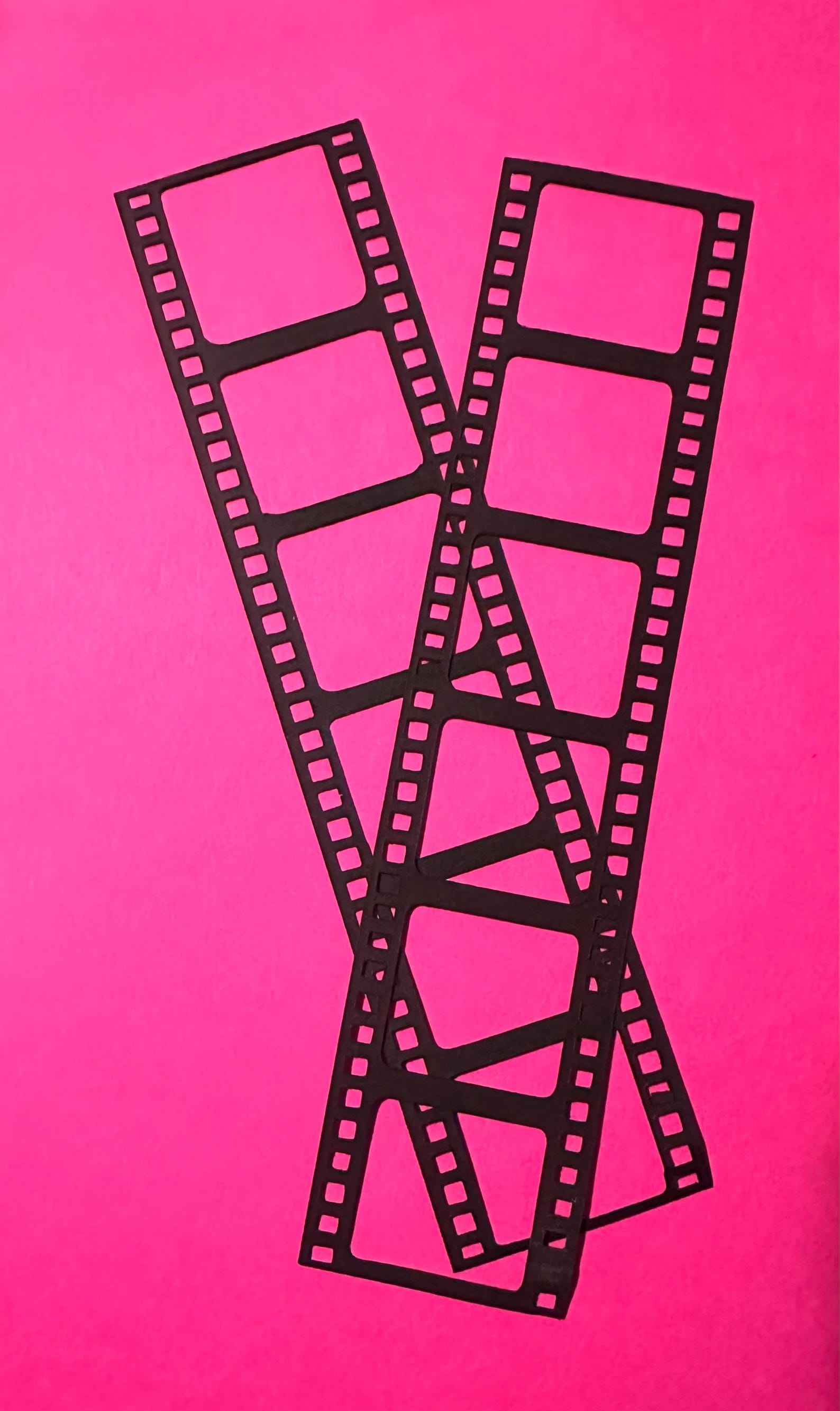 Retro Film Strip Die Cut, Paper Vintage Camera Negative , Paper Cut ...