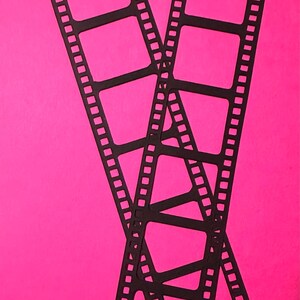Retro Film Strip Die Cut, Paper Vintage Camera Negative , Paper Cut ...