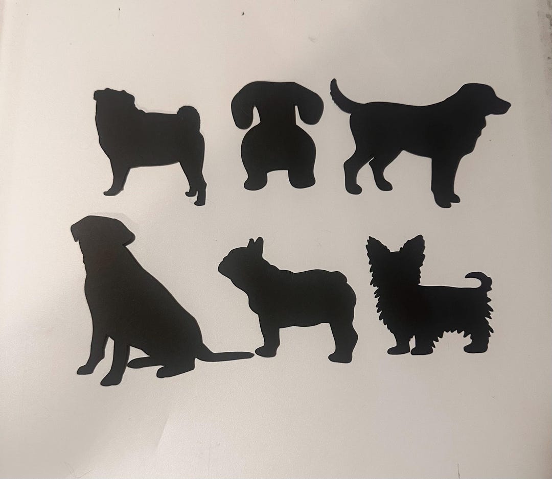 Paper Dog Punch Out ,rescue Dogs Paper Cut Outs, Scrapbooking Dog ...