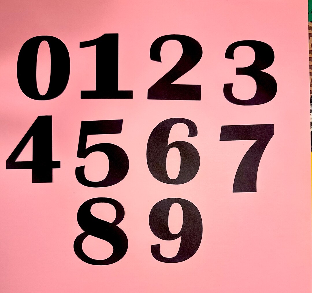 Number Cut Outs,cardstock Date Die Cuts Calendar Year , Paper Cut Outs ...