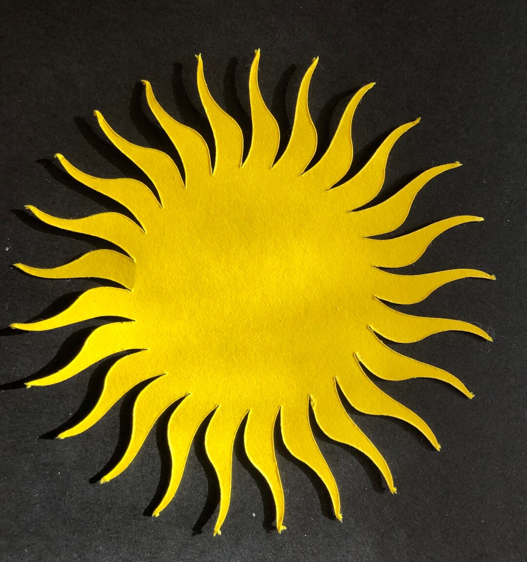 Yellow Sun Die Cut, Die Cut Paper, Paper Crafting, Scrapbooking ...