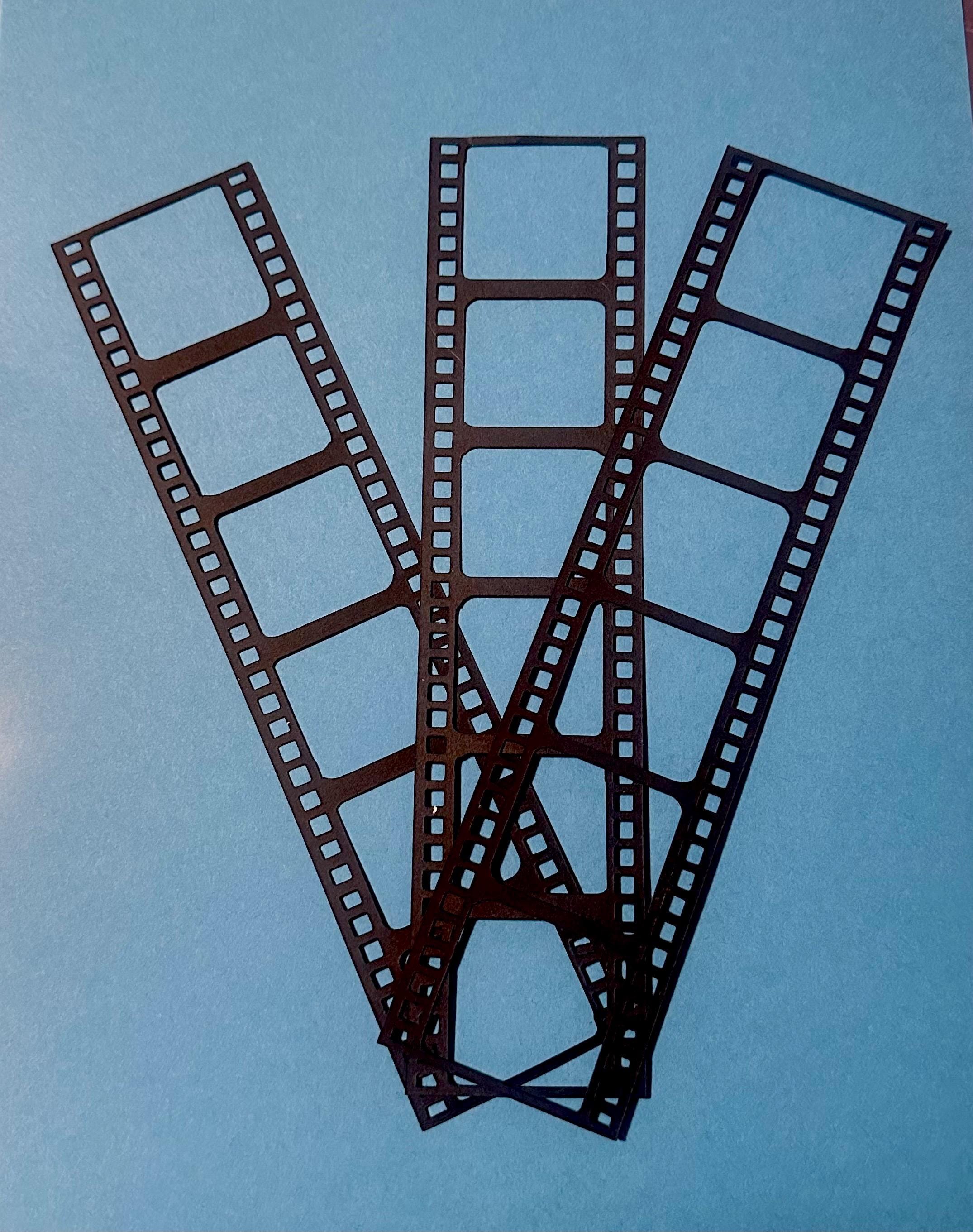 Retro Film Strip Die Cut, Paper Vintage Camera Negative , Paper Cut ...