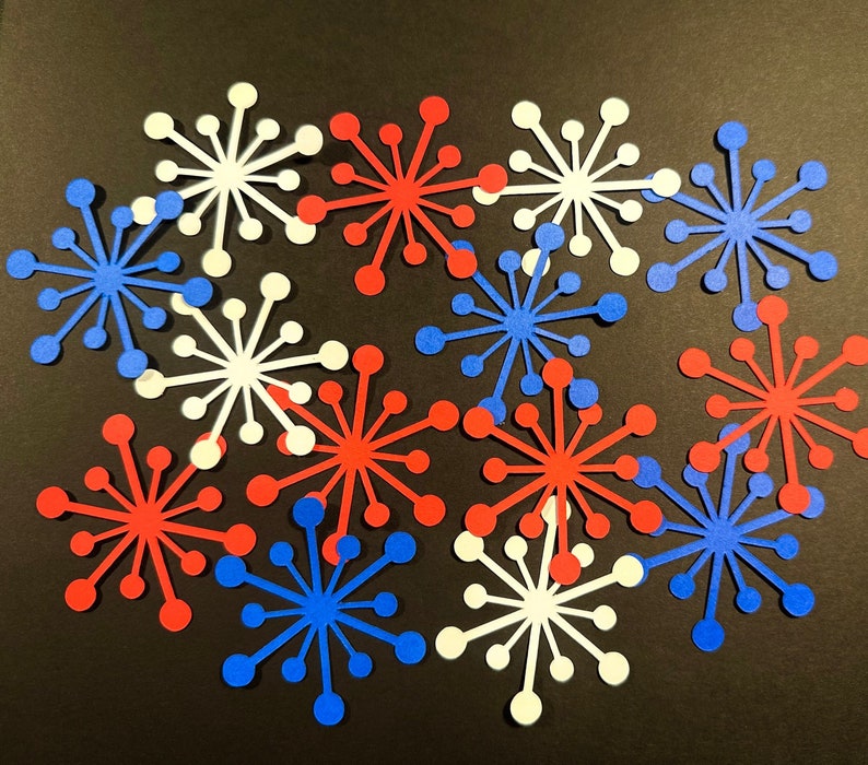 4th of July Paper Cut Outs for Pool Party Scrapbooking Pages Festive ...