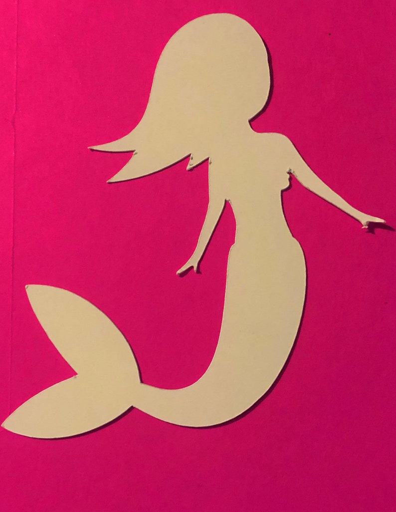 Mermaid Scrapbooking Die Cuts . Paper Cut Outs for Cards , Craft ...