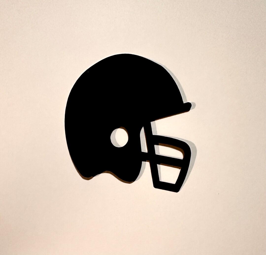 Football Helmet Die Cut - Football Helmet Paper Cut Out - Sports Paper ...