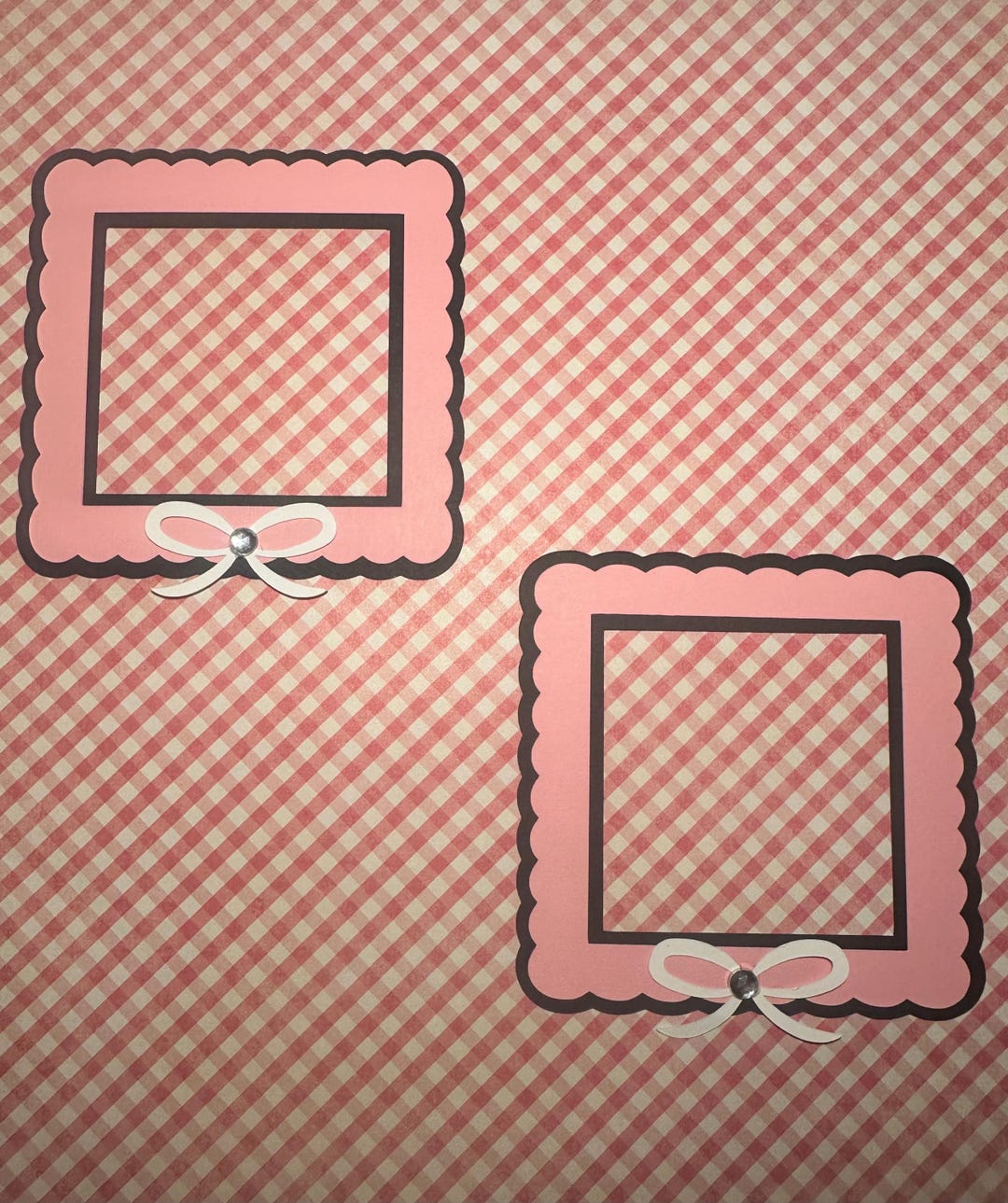 Paper Frames Cut Outs , Cardstock With Bows: Cut Outs , Girly Scrapbook ...