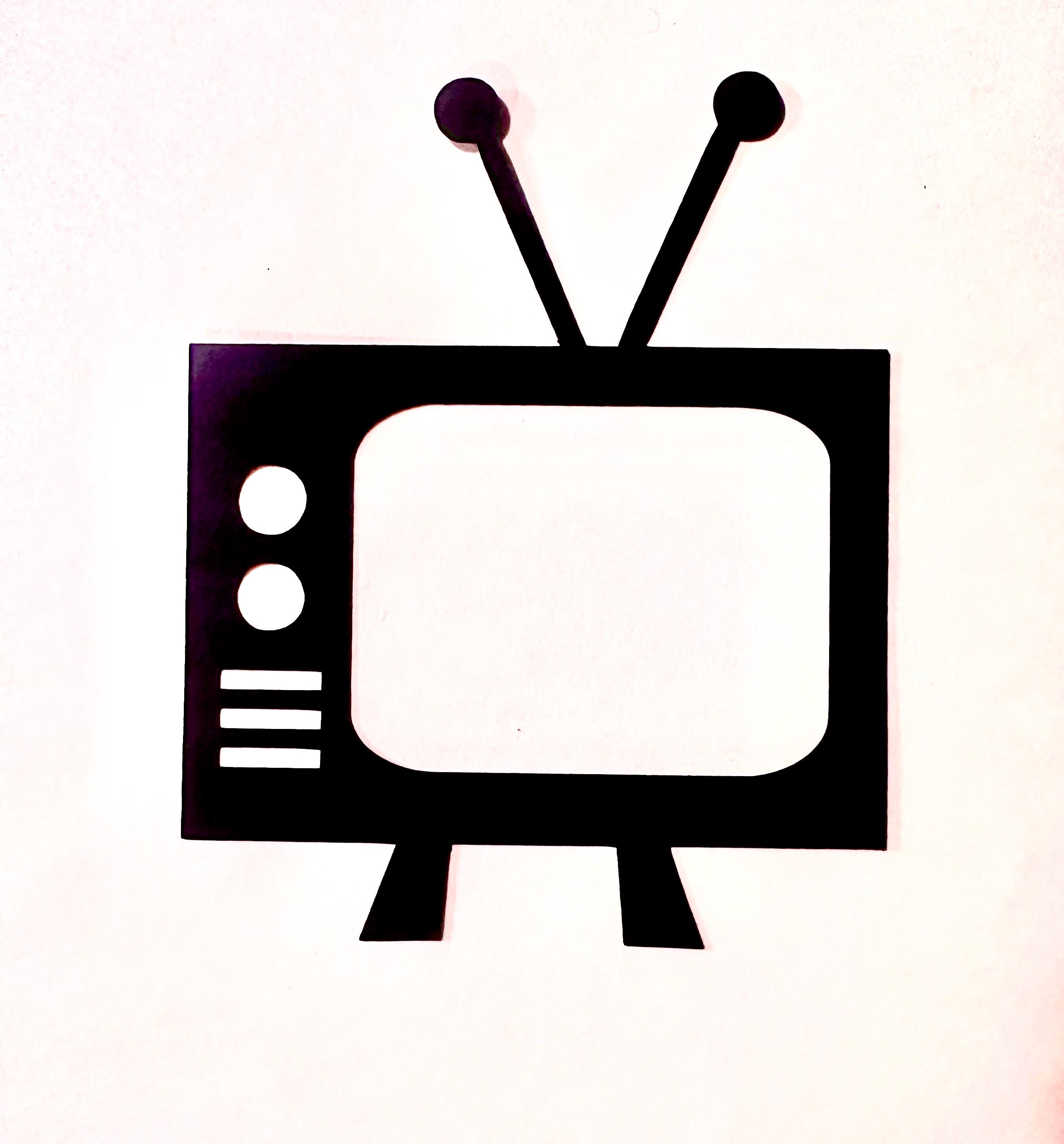 Tv Set Paper Cut Out, Paper Retro TV Set for Scrapbooking, Paper Die ...