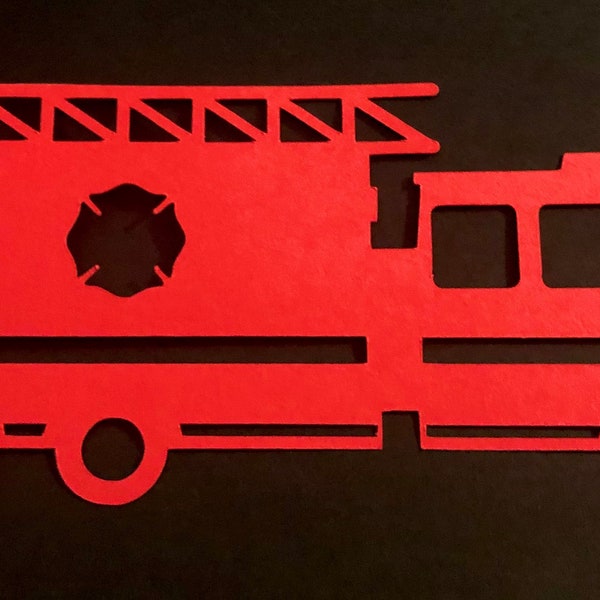 Fire Truck Die Cut - Etsy