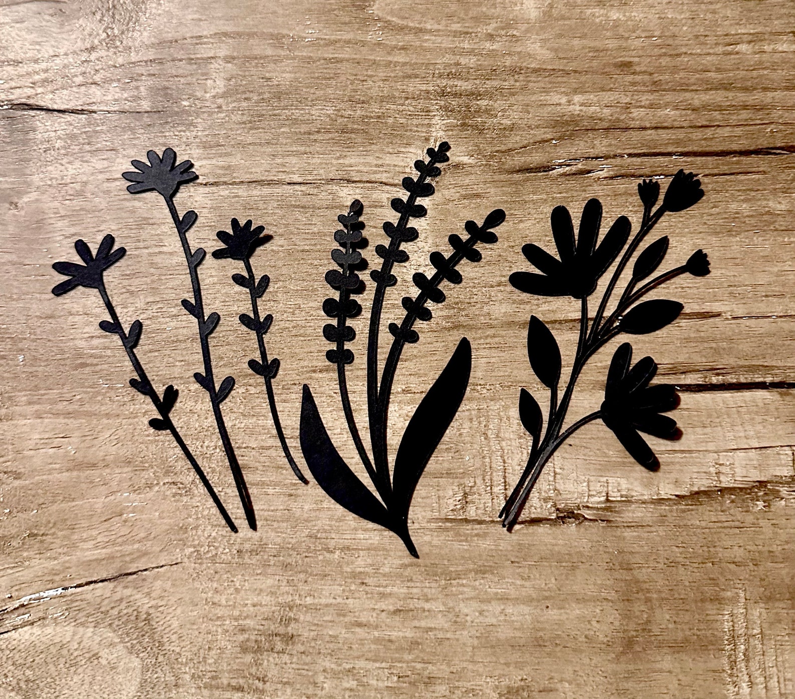 Wildflowers for Cards , Paper Cut Outs,cardstock Die Cuts for ...